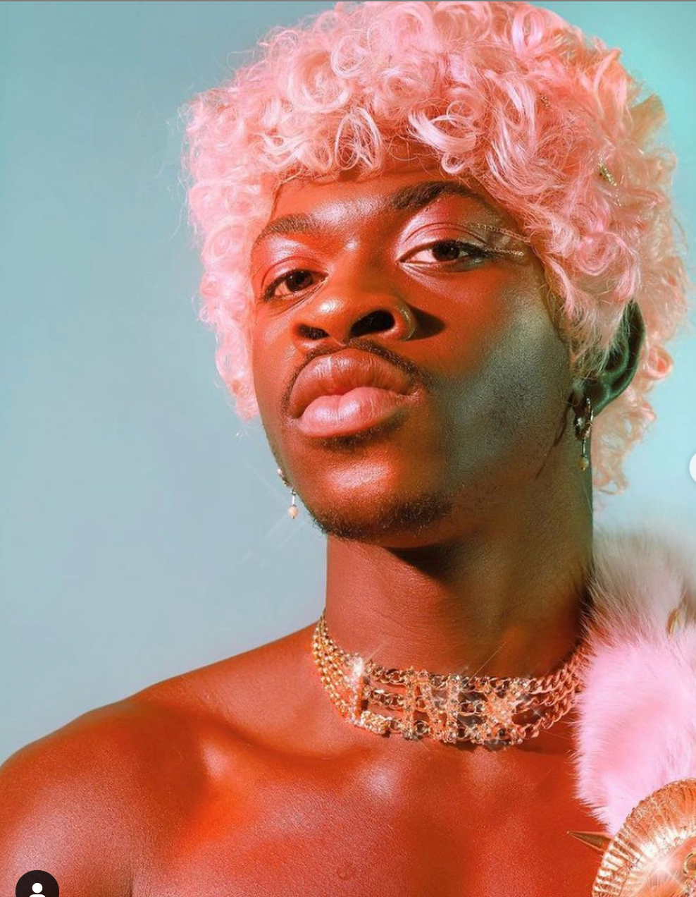 Lil Nas X for Montero Wearing Austin James Smith Halo Opal hoop