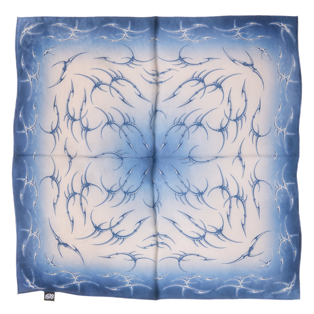 VOID SPIRAL SILK BANDANA ( LIGHT BLUE ) – Austin James Smith